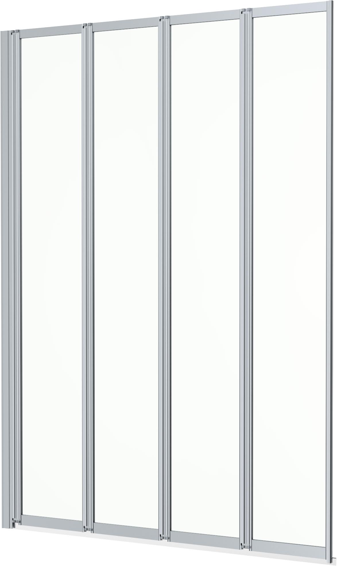 Hydrolux 4 Panel Folding Bath Shower Screen 992mm