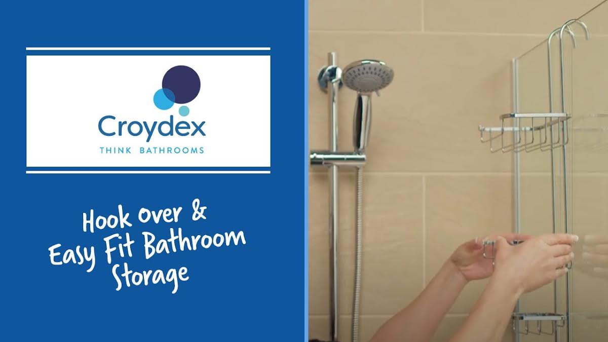 Croydex Easy Fit Shower Riser Rail Basket - QM261041