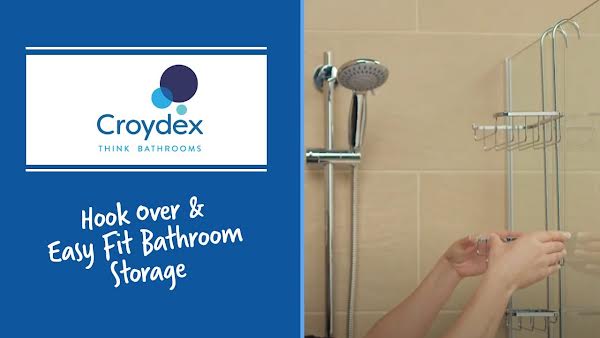 Croydex Easy Fit Shower Riser Rail Basket - QM261041