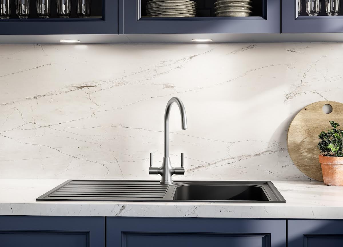 Bristan Monza Easyfit Kitchen Mixer Tap - Brushed - MZ SNK EF BN