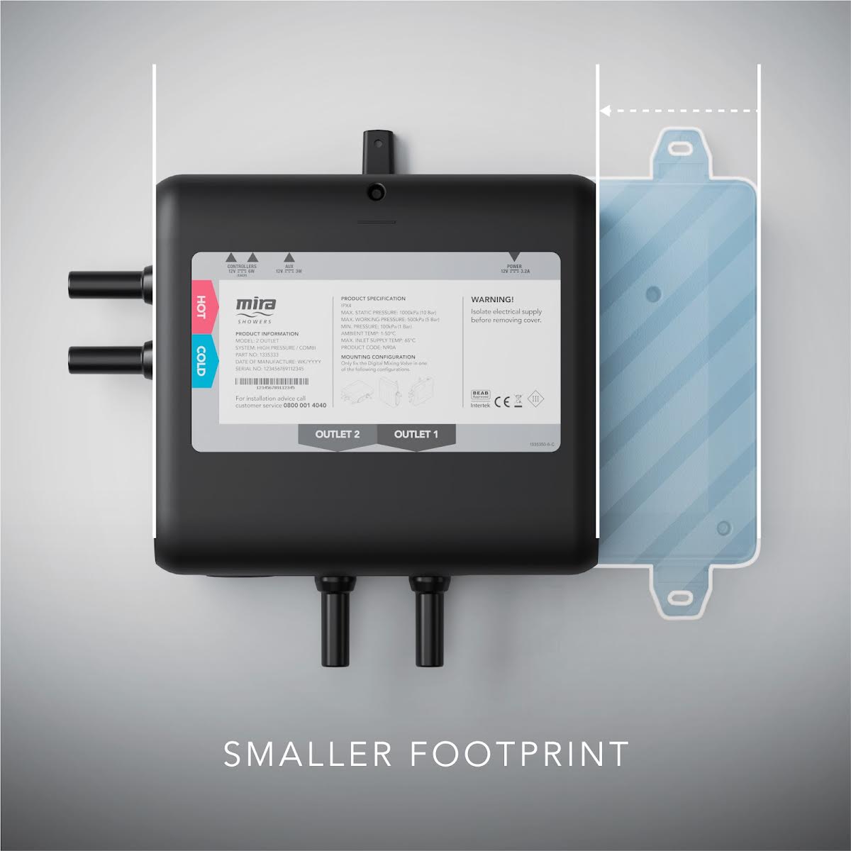 Mira Platinum Dual Outlet Valve & Controller - (Gravity Pumped)