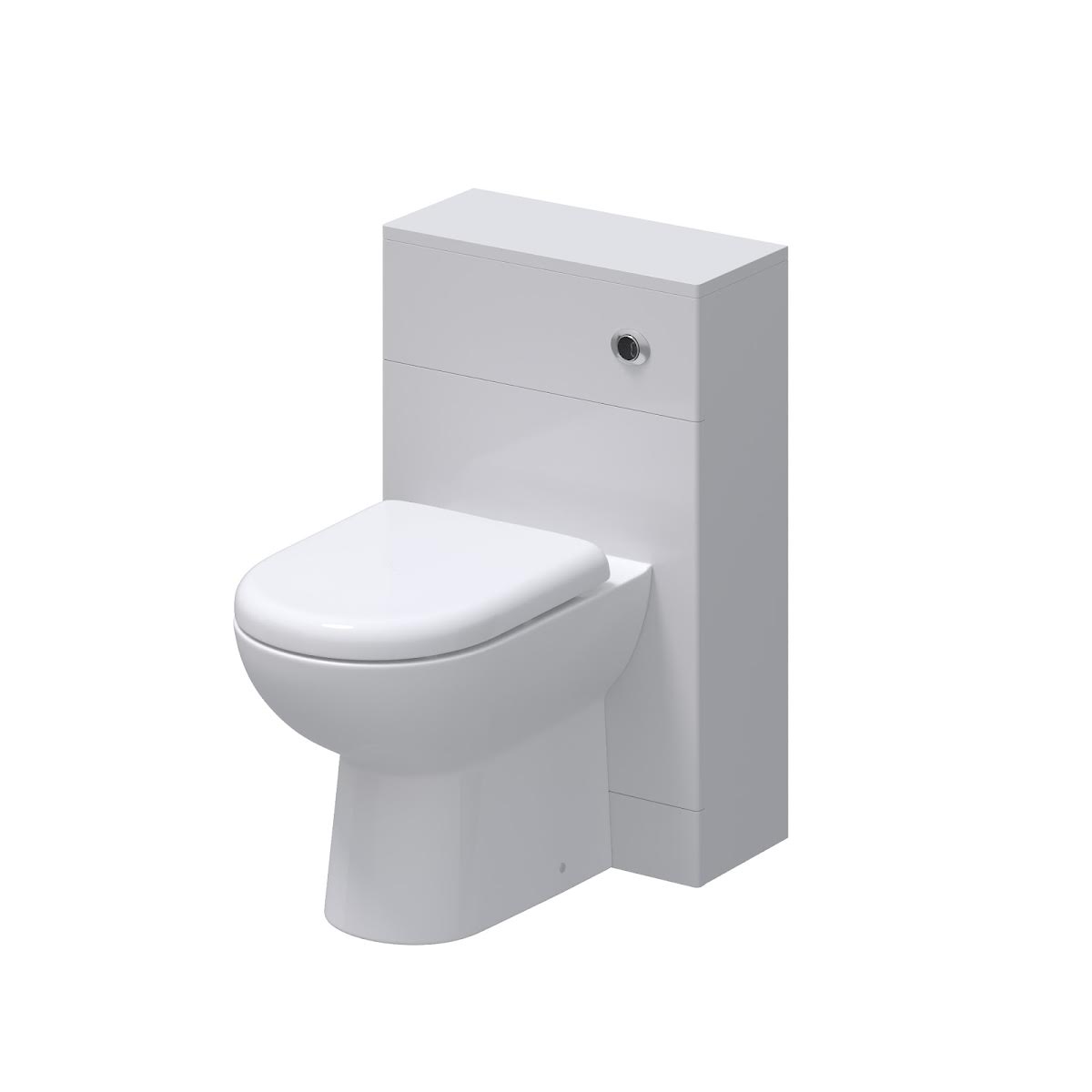 Artis Centro White Gloss Back to Wall Toilet Unit Only - 500mm