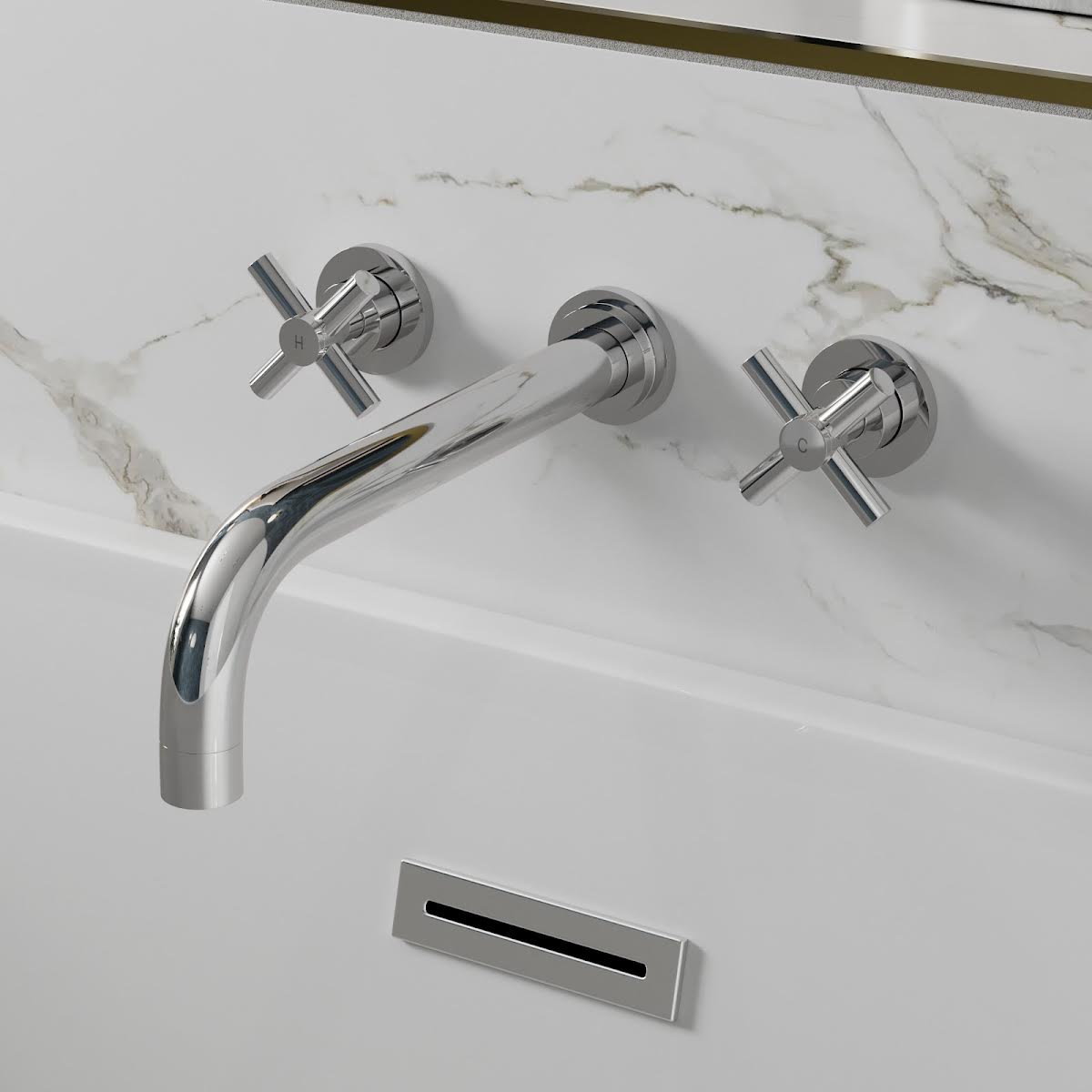 Wall Mounted Bathroom Taps - Plumbworld