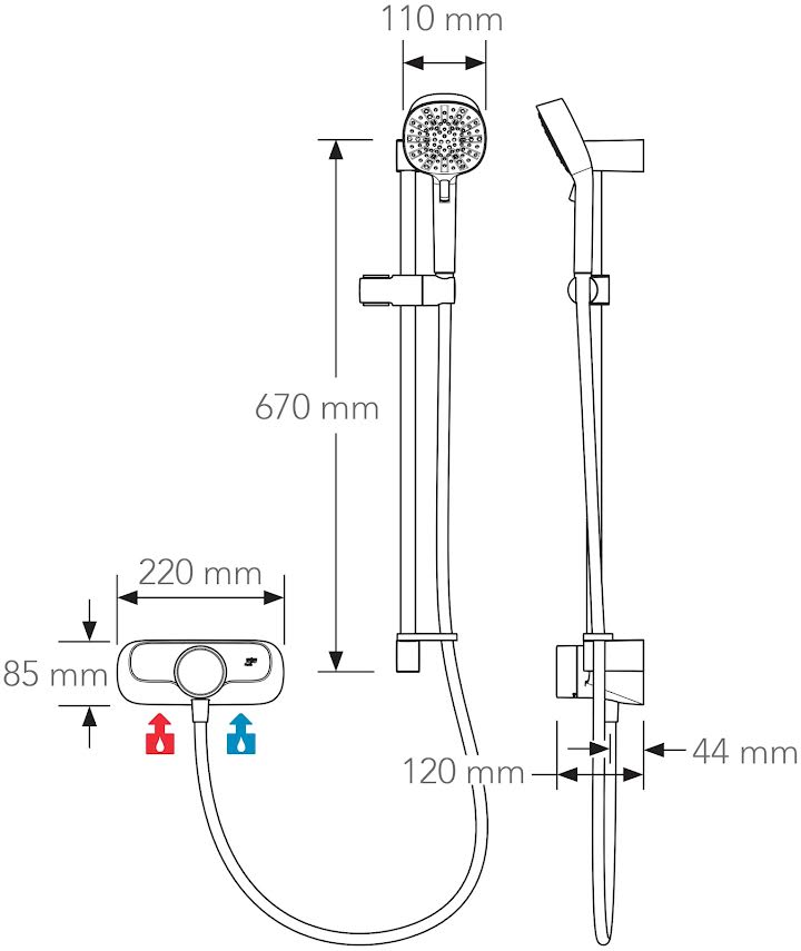Mira Form Thermostatic Mixer Shower 31982W-CP