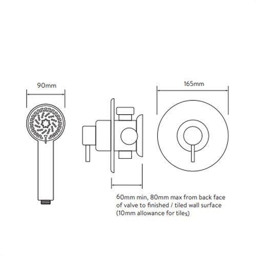 Aqualisa Siren SL Thermostatic Concealed Mixer Shower Chrome