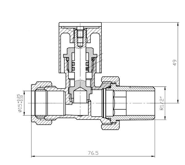 DuraTherm Straight Radiator Valve (Pair)