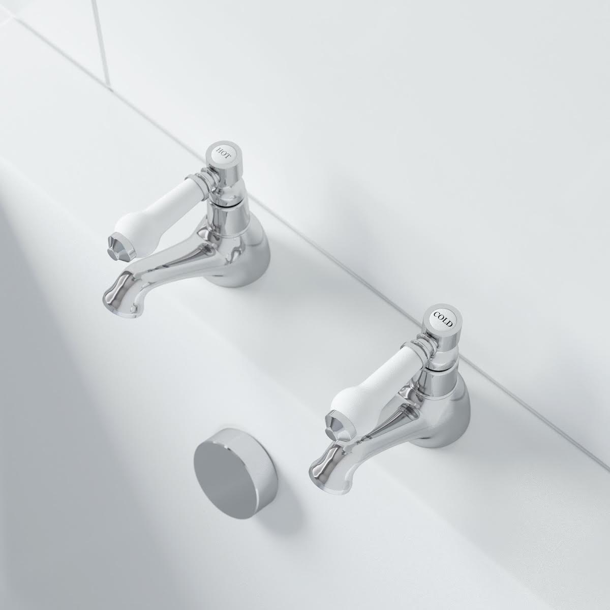 Park Lane Winchester Bath Pillar Taps
