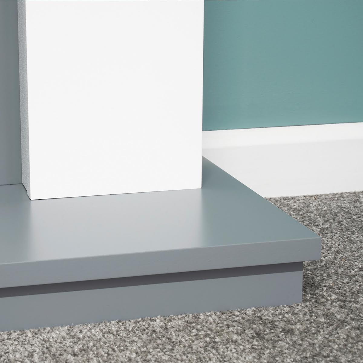 Adam Dakota Pure White & Grey Suite with Helios Brushed