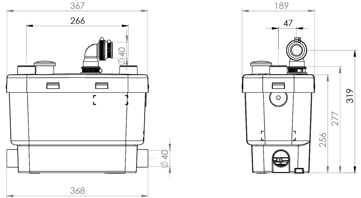 Saniflo Sanivite+ Kitchen and Utility Lifting Station - 6004