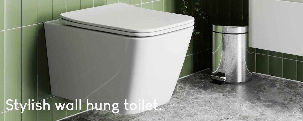 Affine Wall Hung Rimless Toilet & Square Soft Close Seat