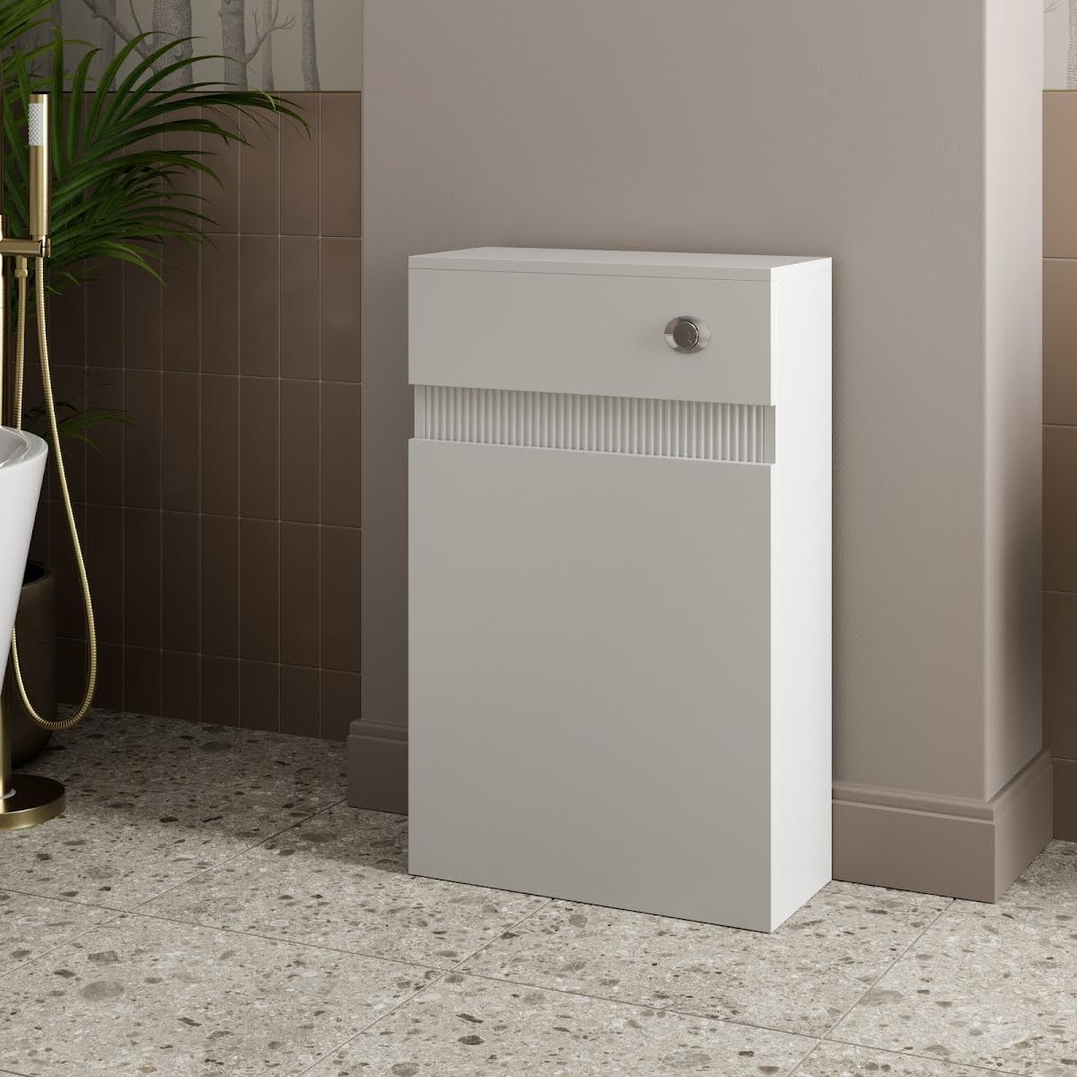 Artis Fluted Back to Wall Toilet Unit - White