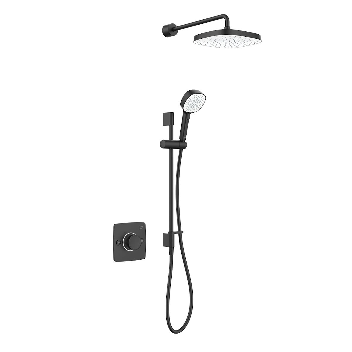 Mira Evoco Thermostatic Mixer Shower with Adjustable & Drencher Heads ...