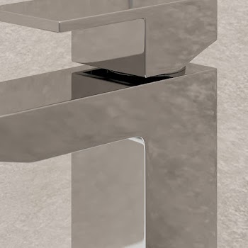 Modern Bathroom Square Mini Mono Basin Sink Mixer Tap Brass Lever ...