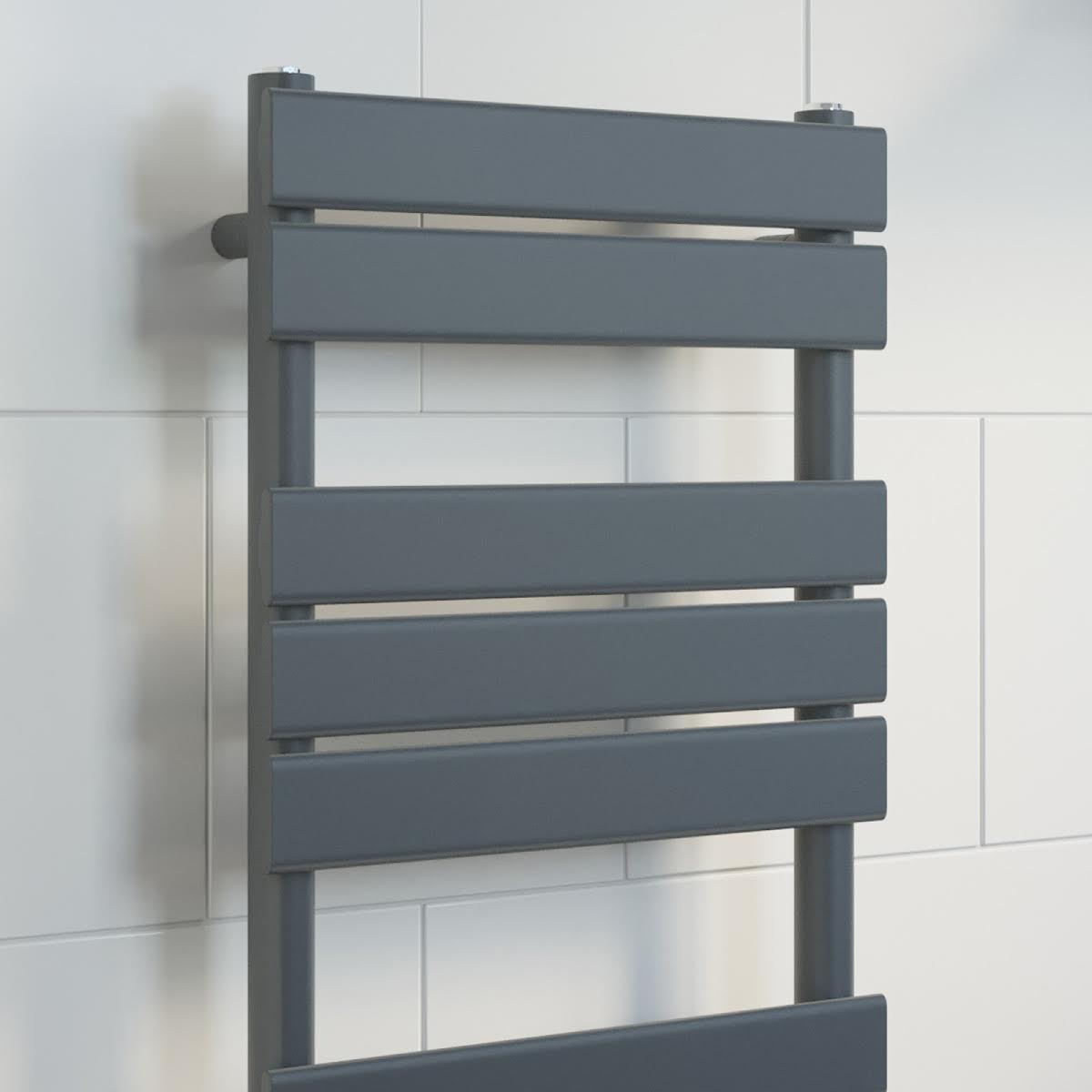 DuraTherm Flat Panel Heated Towel Radiator Anthracite 800x450mm