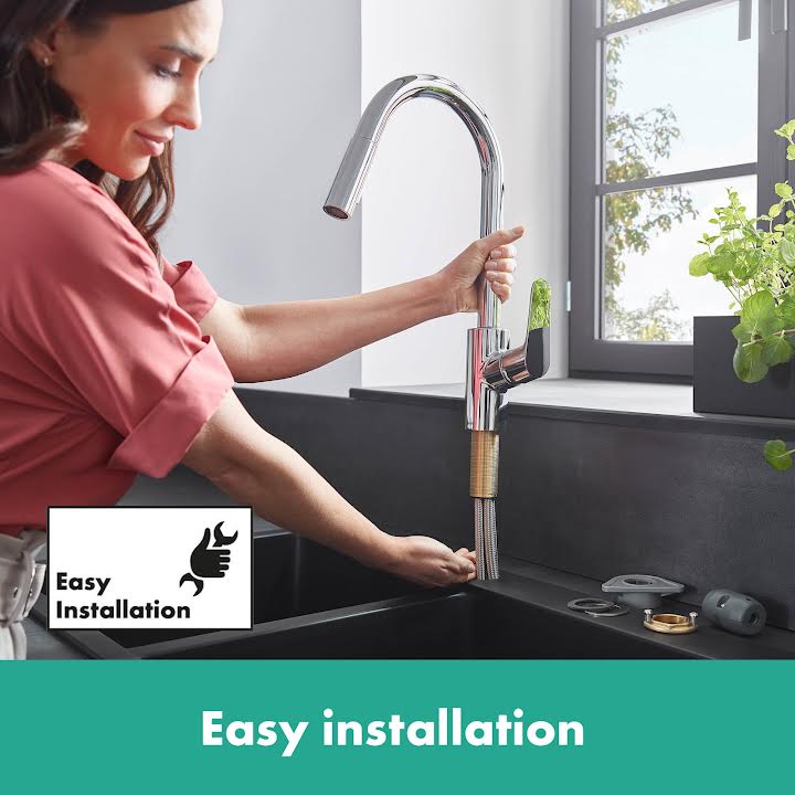 Hansgrohe Focus M41 Pull Out Kitchen Tap 240 Chrome - 31815000