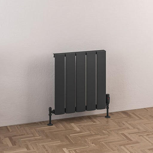 Solaro Single Panel 500 x 470mm Vertical Designer Aluminium Radiator ...