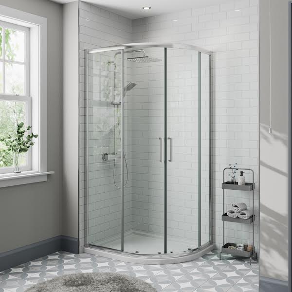 Diamond Quadrant Shower Enclosure 1000x800 Ns Tray Right