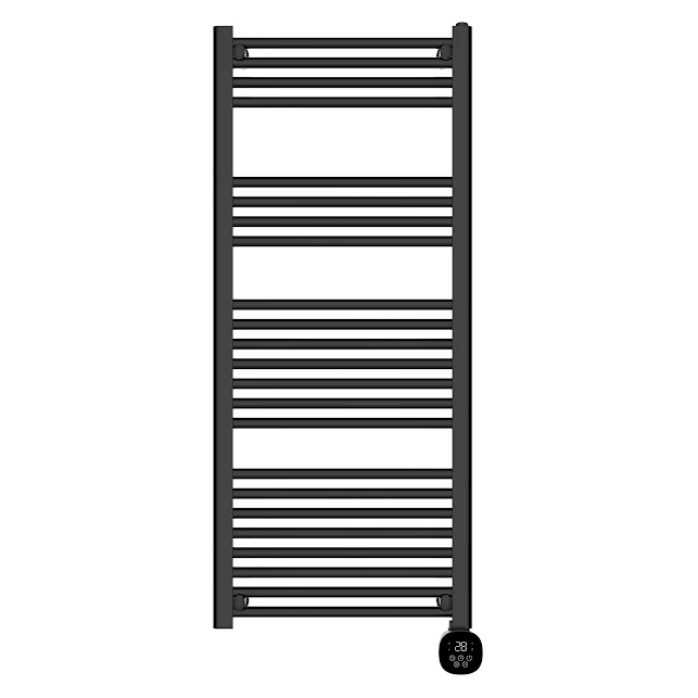 TCP Smart WiFi Electric Heated Towel Rail 1250 x 500mm - Black