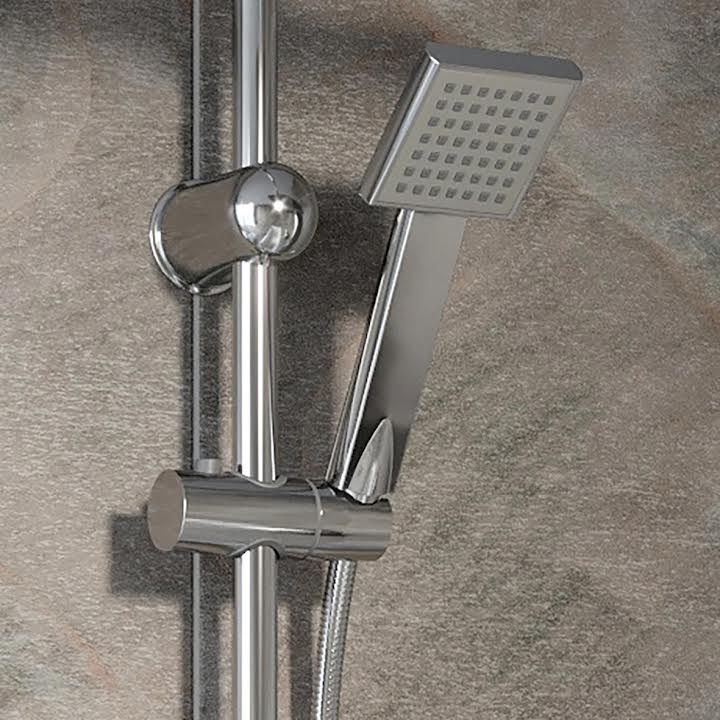 Architeckt Dakota Bath Shower Mixer Tap with Dual Outlet Shower Heads
