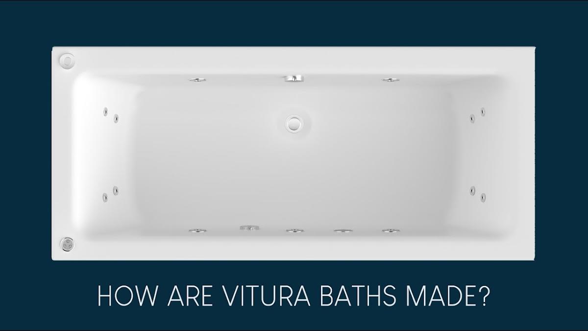 Vitura Corner Whirlpool Bath with 14 Jets & 12 Airspa Jets - 1350 x 1350mm