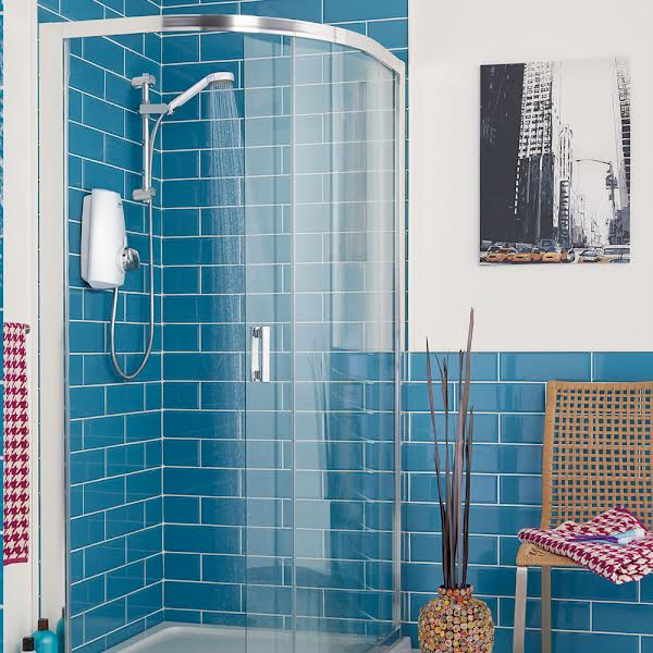 Aqualisa Aquastream Thermostatic Power Shower White & Chrome - 81