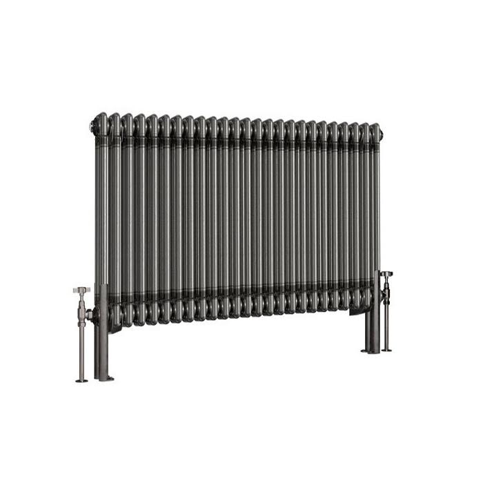 Solaro Imperia 600 x 1145mm 2 Column Radiator - Bare Metal