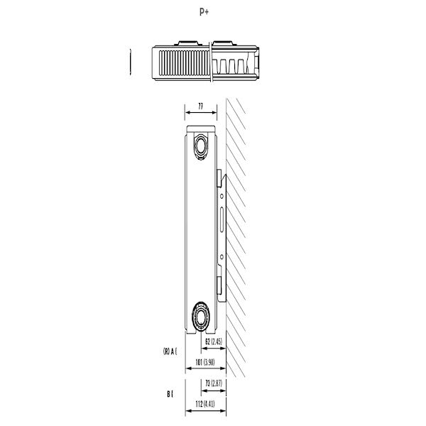 Stelrad Compact P+ 600x1800mm Double Panel Radiator 143775