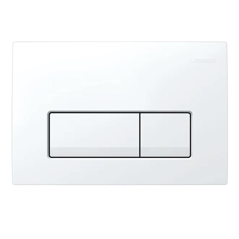 Geberit Delta50 Dual Flush Plate for Concealed Cisterns - White
