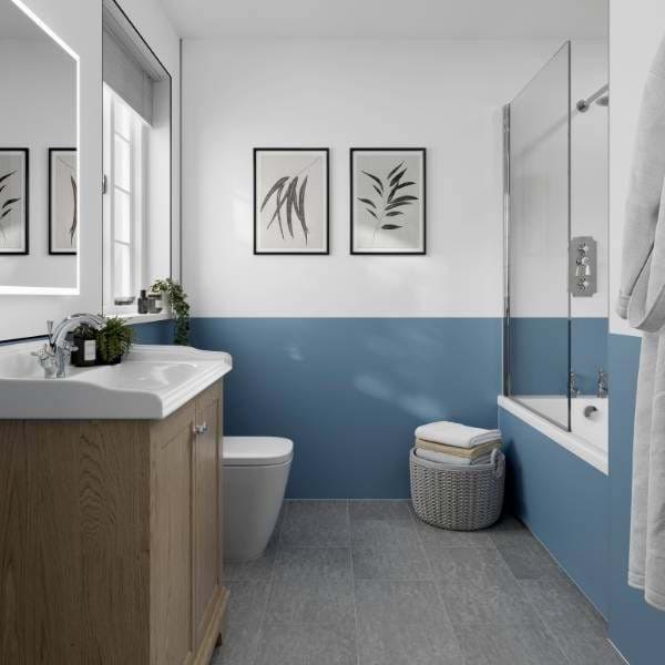 Multipanel Pure Misty Blue Bathroom Wall Panel Hydrolock 2400 x 1200mm