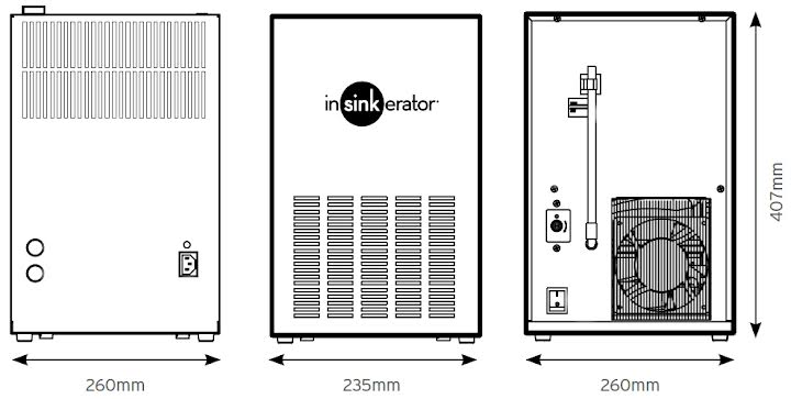 Insinkerator HC1100 Boiling Water Tap - NeoTank/NeoChiller Chrome