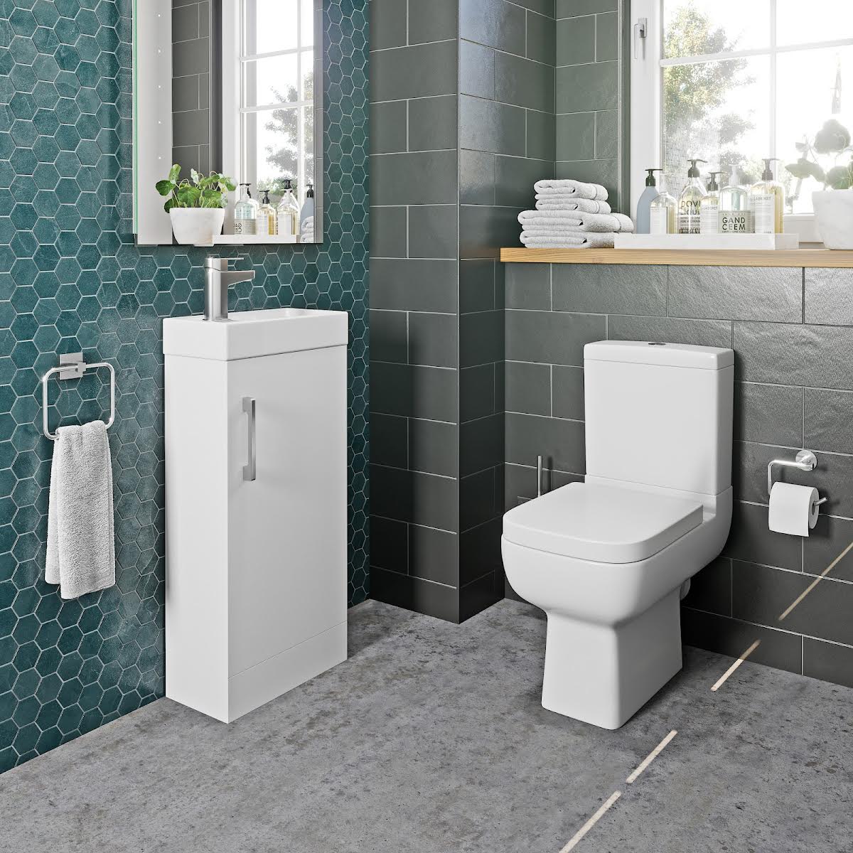 White Vanity Unit & Toilet Suites - Plumbworld