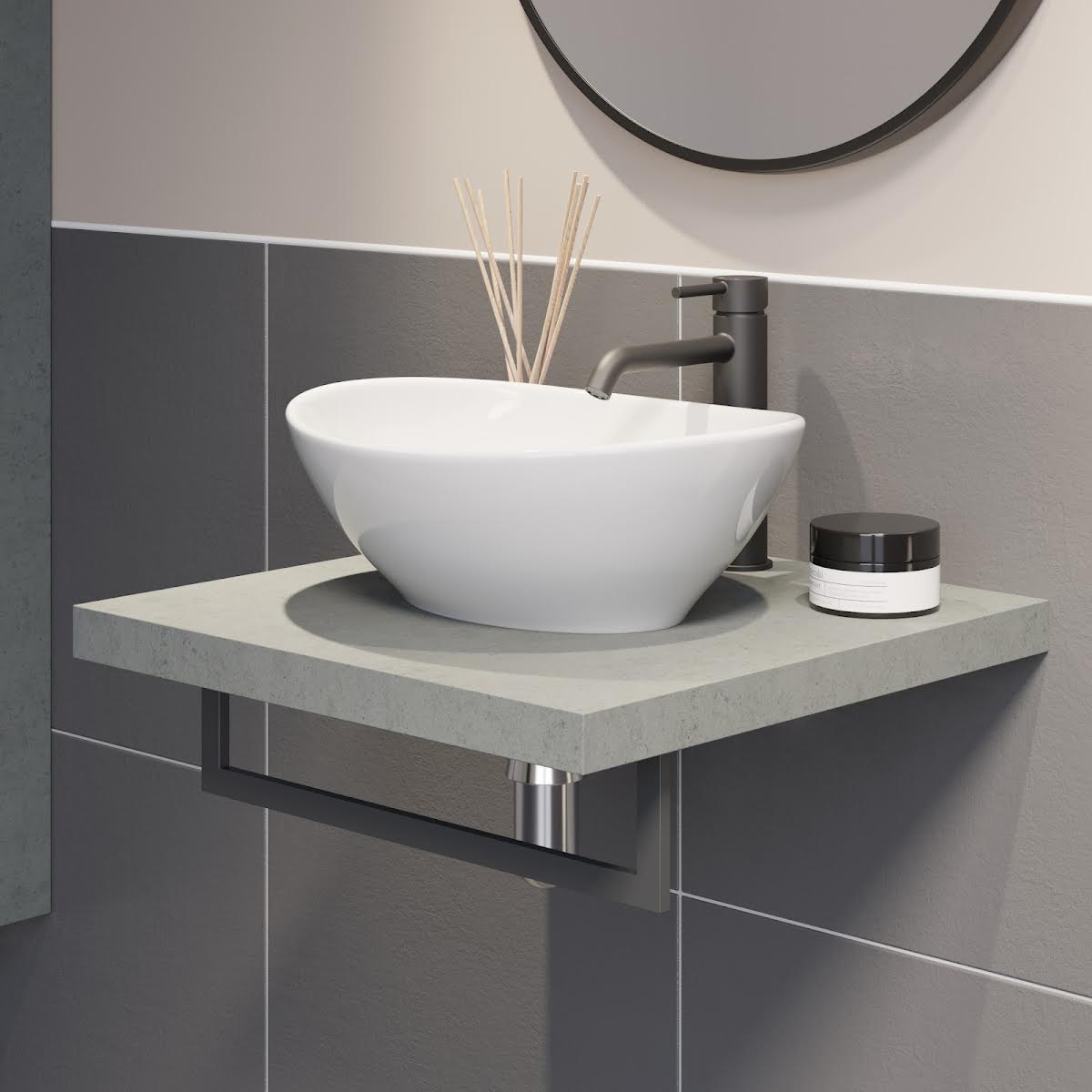 Floating Basin Shelves - Plumbworld