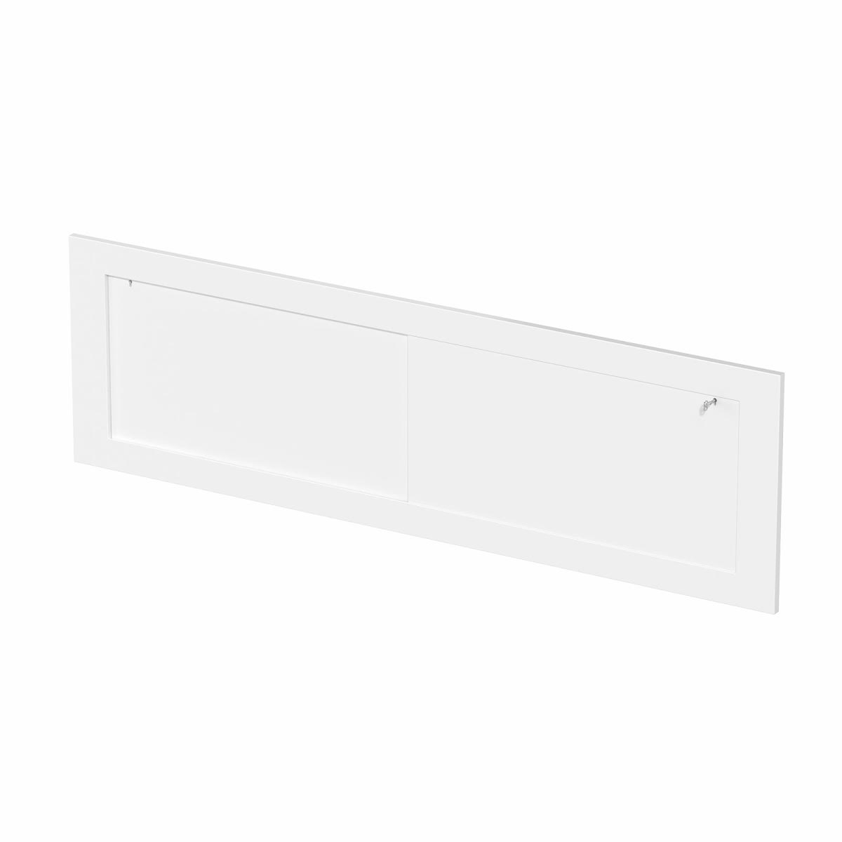 Ceramica White Storage Bath Panel 1700/660mm - Bath Panel Set MDF
