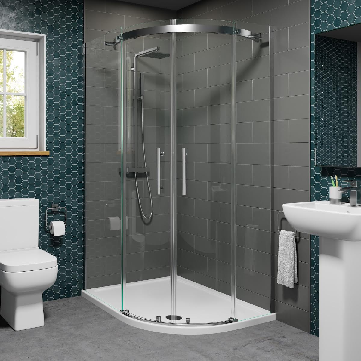 Corner Entry Shower Enclosures - Plumbworld