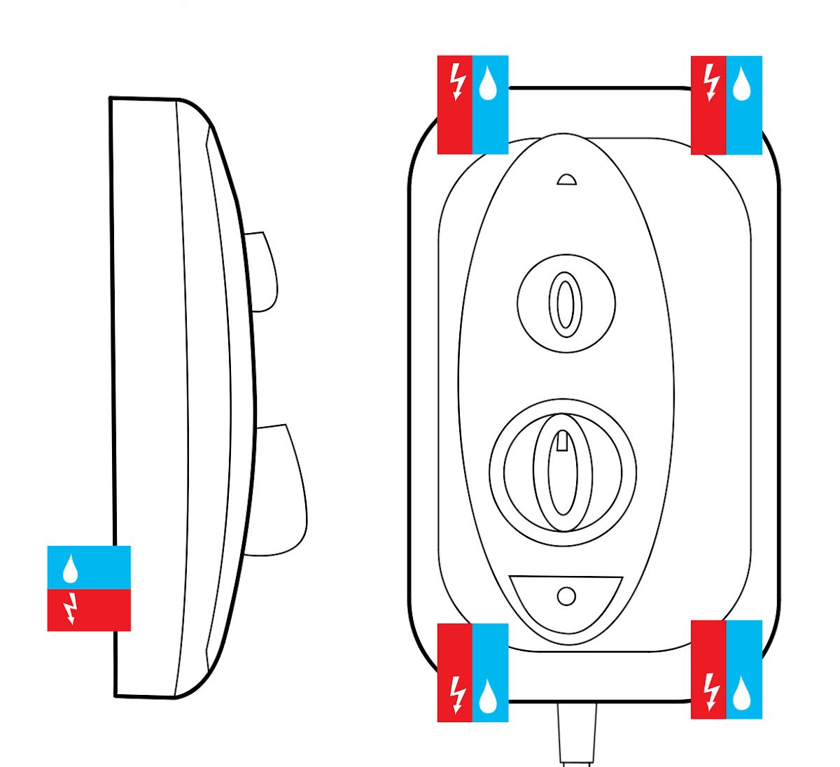 Mira Jump Electric Shower 8.5kW White & Chrome