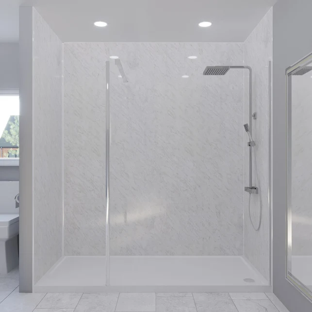 Multipanel Classic Marble Wall Panels 2400mm 3 Wall - 900, 1200 & 900mm