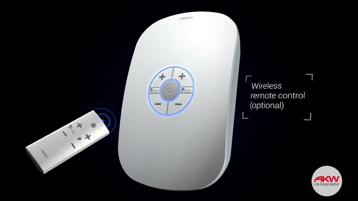 AKW SmartCare Plus White Electric Shower 9.5kw - 29011WH