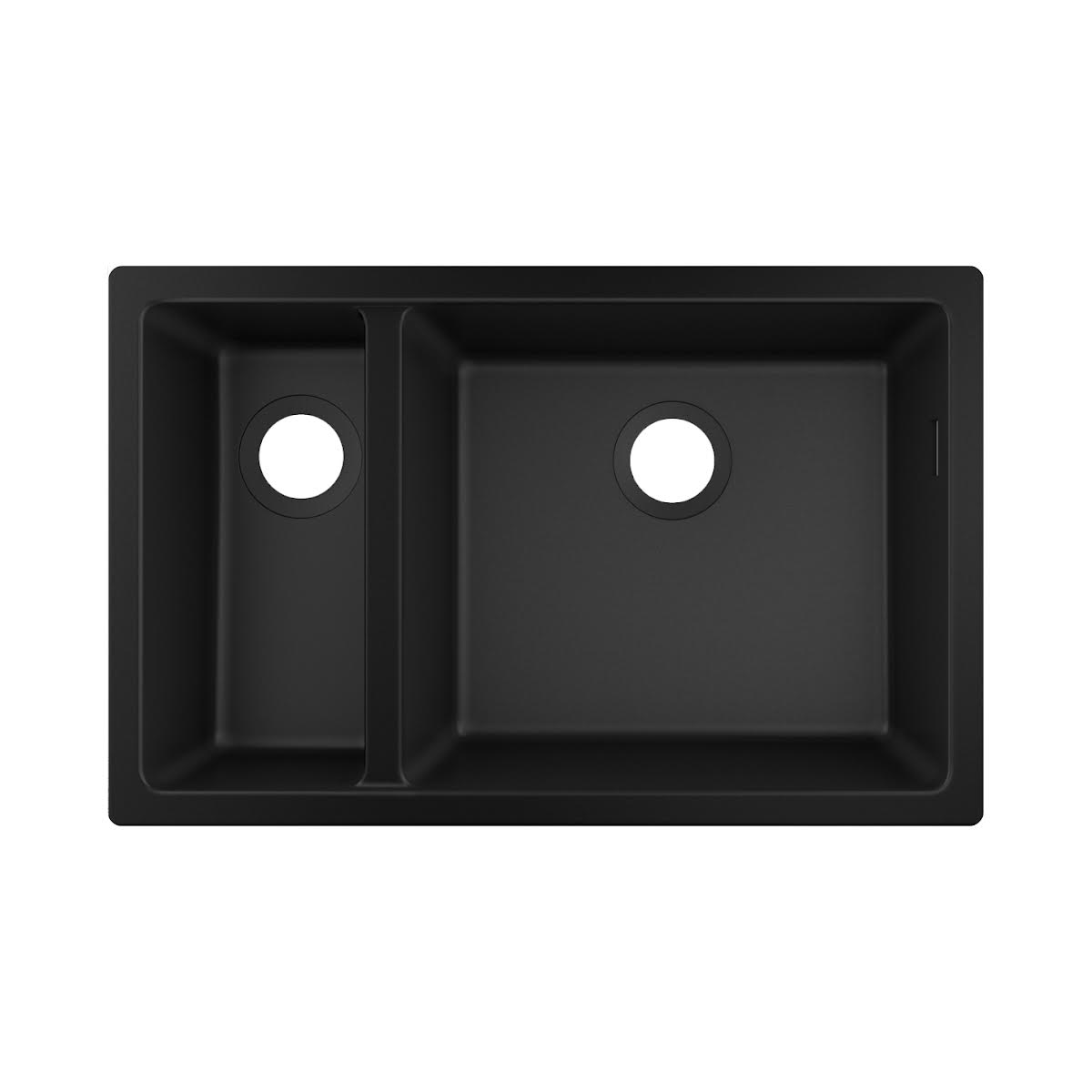 Hansgrohe S51 Graphite Black SilicaTec Undermount Kitchen Sink - 1.5 ...