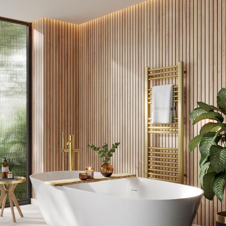 Naturepanel Bleached Cuneo Oak Wall Panel Hydrolock 2400 x 598mm