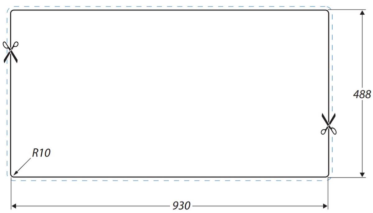 Rangemaster Michigan Single Bowl Stainless Steel Sink 950x508
