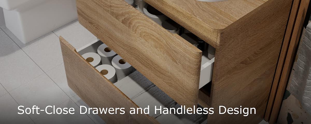 Regis Forma Wood Freestanding Vanity Unit & Affine Lorient Countertop ...