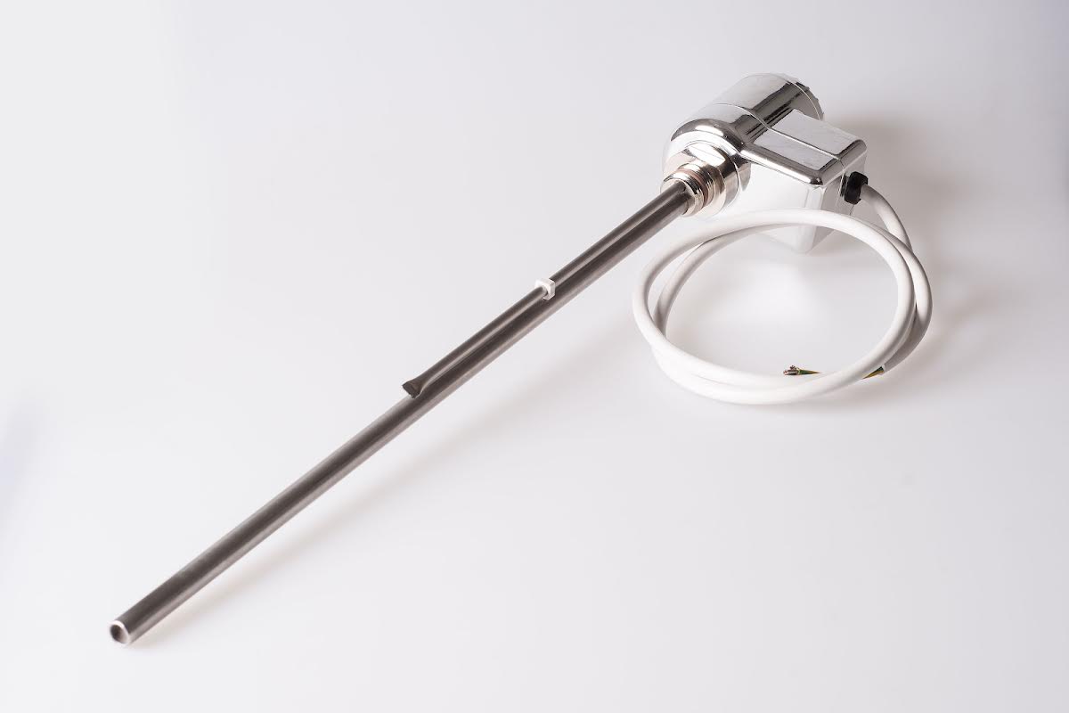 Duratherm Towel Radiator - Curved Chrome 1600 x 600 + Element