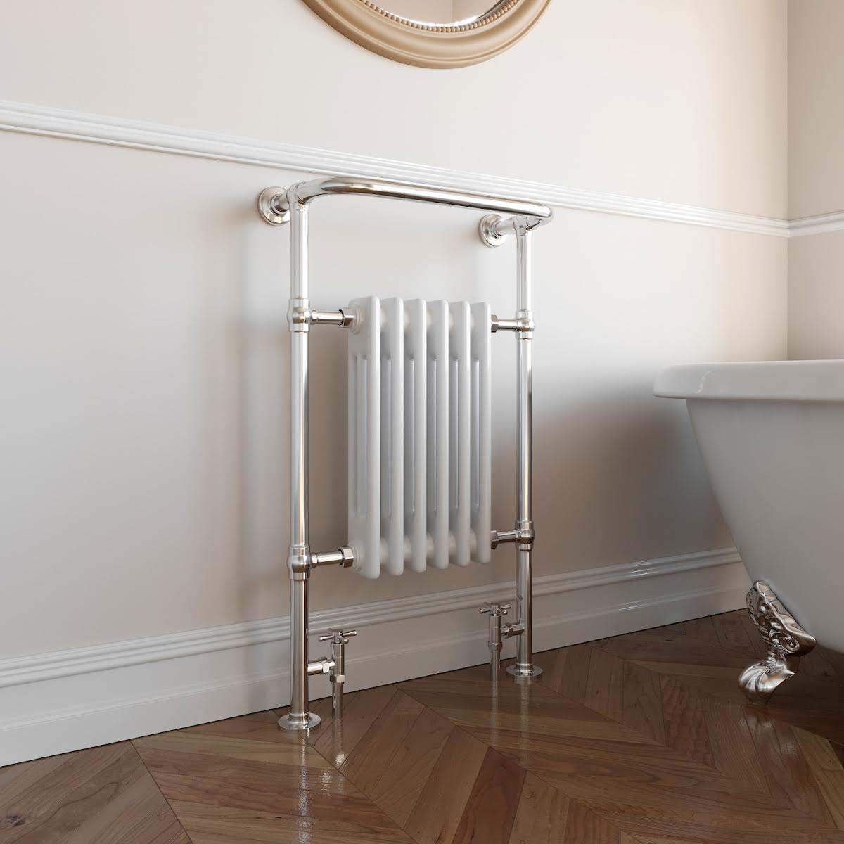 Park Lane Traditional Heated Towel Radiator - 952mm x 568mm