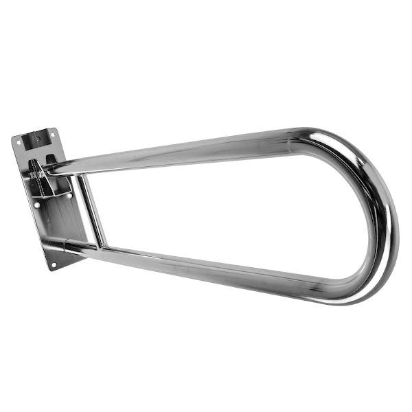 Croydex Stainless Steel Fold Away Hand Rail in Chrome
