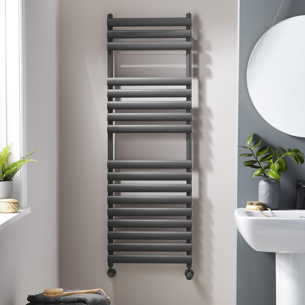 Towelrads Dorney Towel Radiator - Anthracite 1500 x 500mm