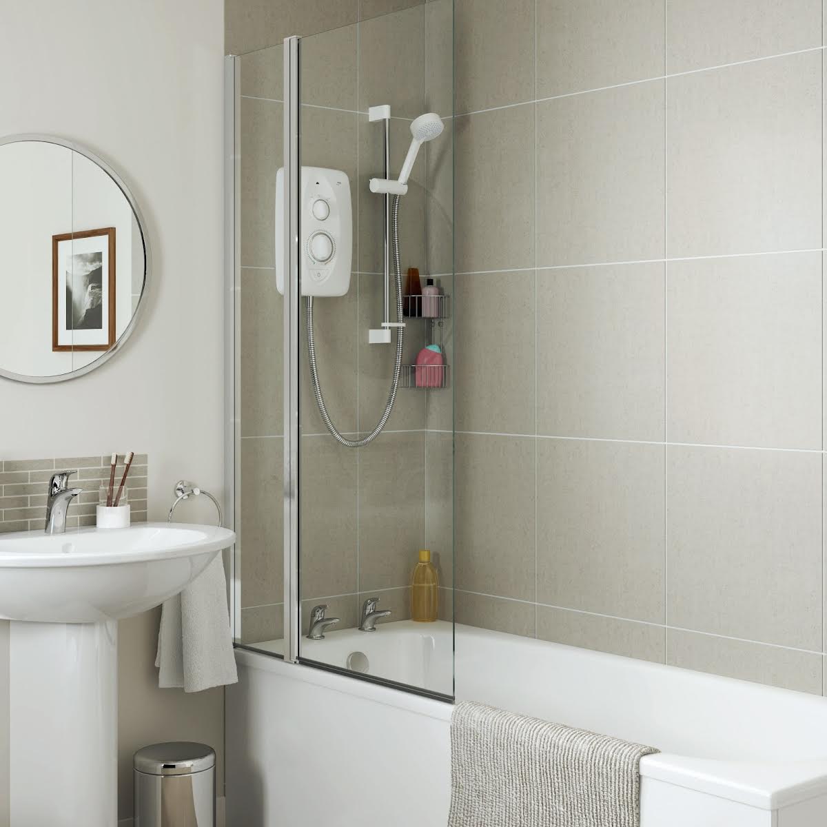 Mira Jump Multi-Fit Electric Shower 7.5kw - White & Chrome