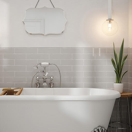 Amiata Bespoke Grigio Light Grey Ceramic Wall Tiles 75 x 300mm