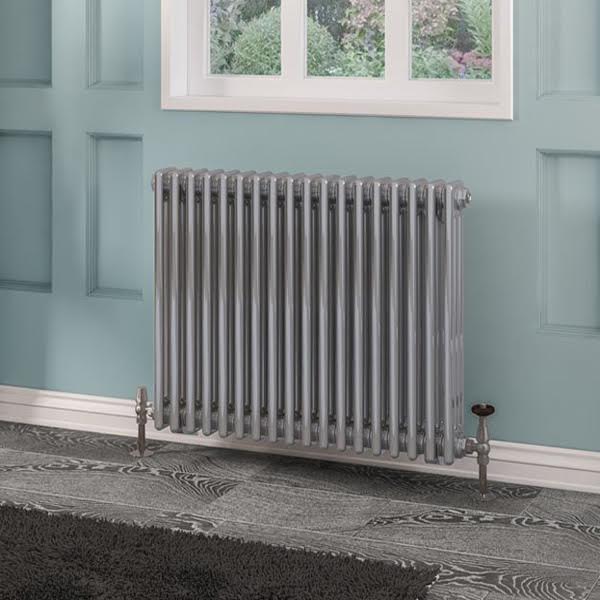 Solaro Rivassa 600 x 833mm Traditional 3 Column Radiator - Chrome