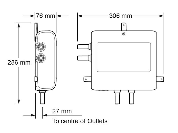 Mira Activate Dual Outlet Rear Fed Smart Digital Shower (High Pressure ...