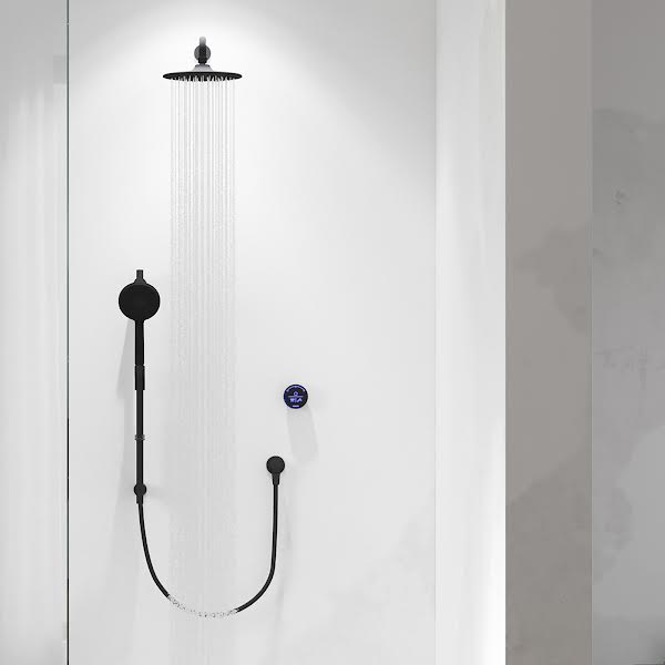 Aqualisa Smart Glo Dual Wall Fed Digital Shower Black Gravity